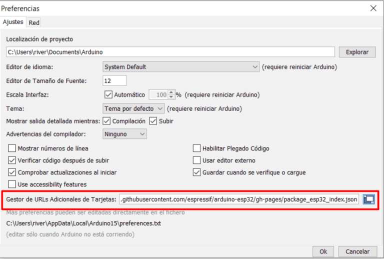 ESP32 CAM CONFIGURACIÓN PREVIA